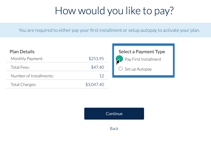 Enrolling in a payment plan – Flywire Healthcare