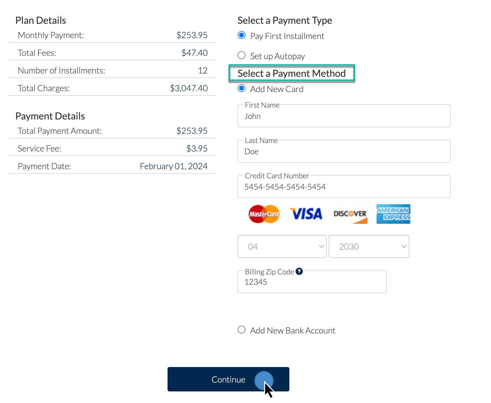 Enrolling in a payment plan – Flywire Healthcare